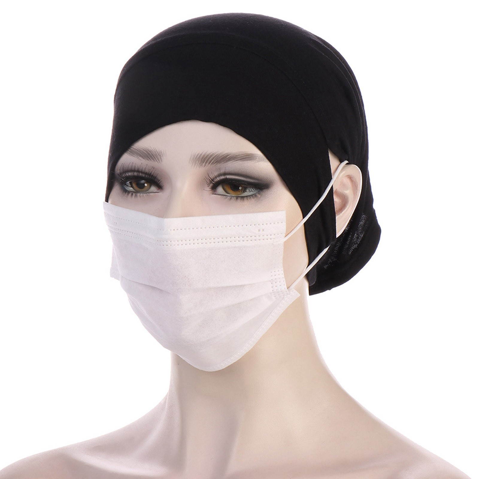 Valueadd Muslim Hijab Undercap With Ear Hole Underscarf Inner Cap ...