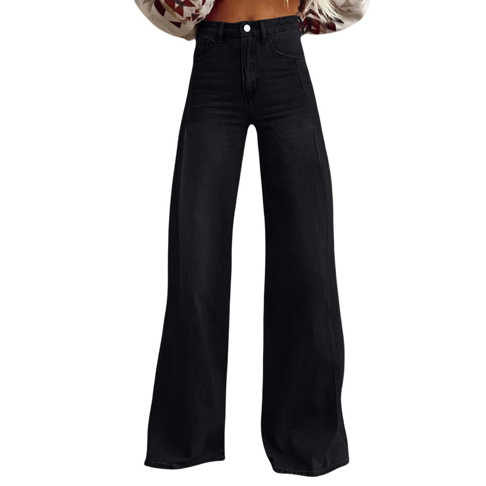 Valueadd Women 2025 Summer Wide Leg Dark Wash 90s Jean Vintage Pant Y2K ...