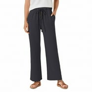 ellos Women's Plus Size Gingham Crop Pants - 22, Navy White Gingham ...