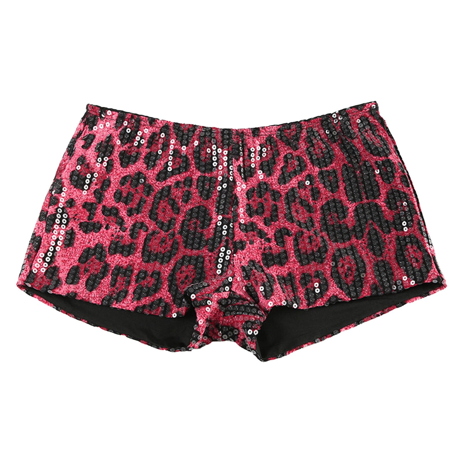 Valueadd Women's Leopard Print Sequins High Waist Tight Hot Girl Hottie ...