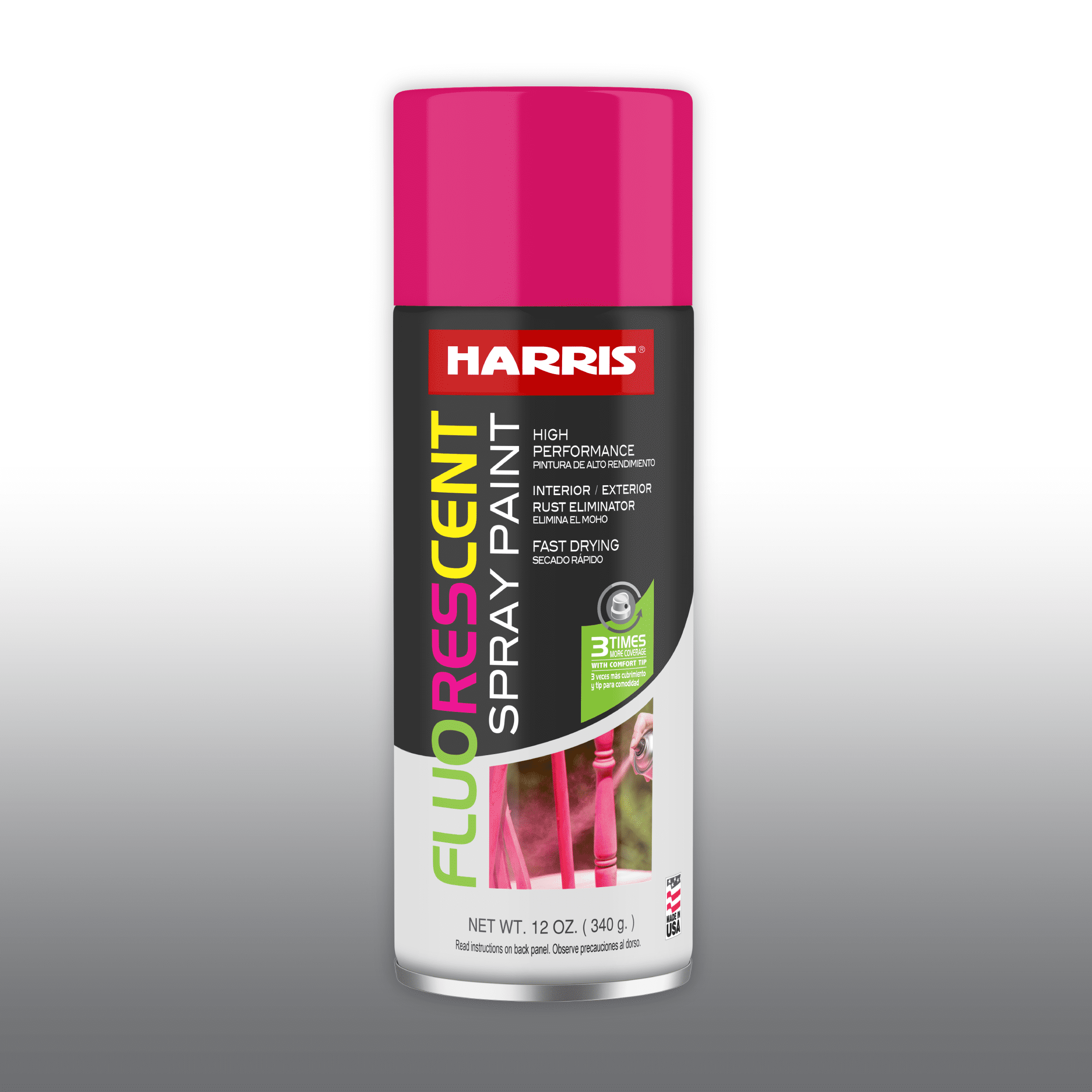 Harris Fluorescent Pink Spray Paint 12 oz, 1 Piece - Walmart.com