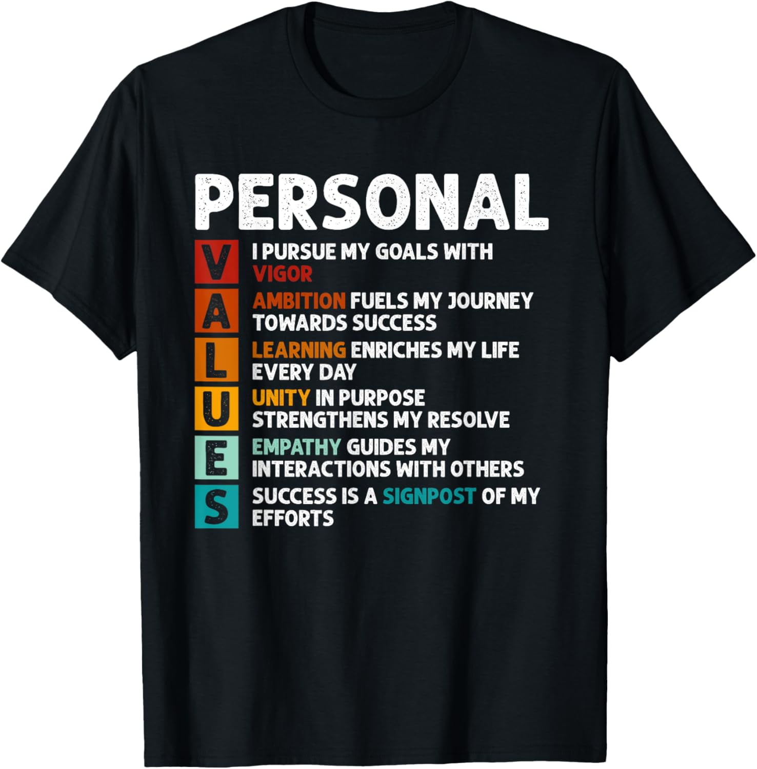 Values Definition Motivational Quote Inspirational Saying T-Shirt ...