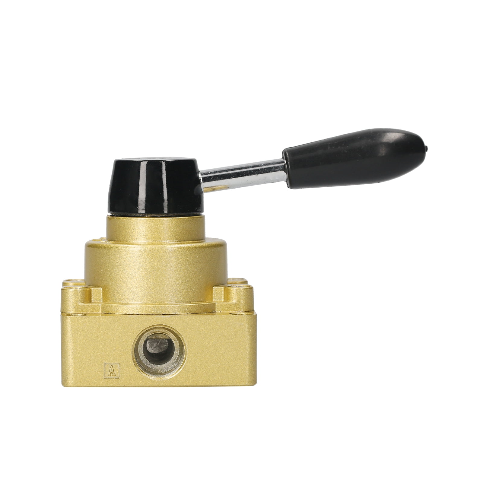 Valve 1/2-inch Pneumatic Lever Hand Valve 4 Way 3 Position Air Hand ...