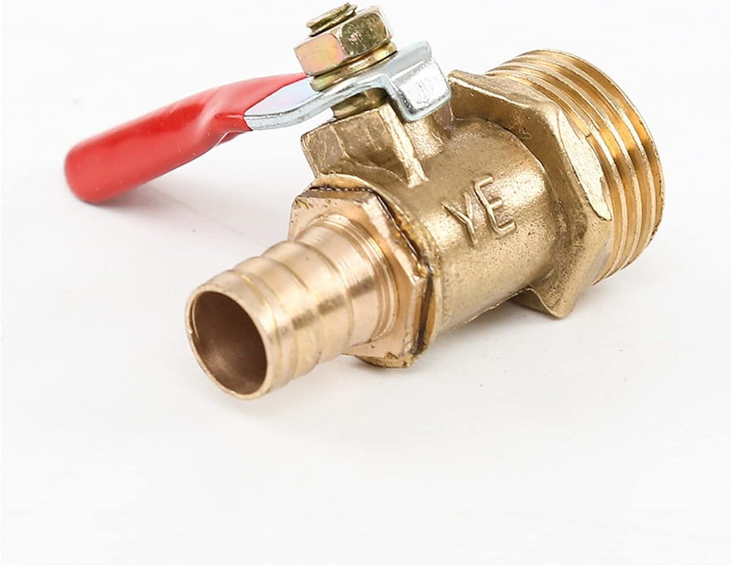 Valve 1PC Brass Barbed Ball Valve Male Thread Connector Joint Copper ...