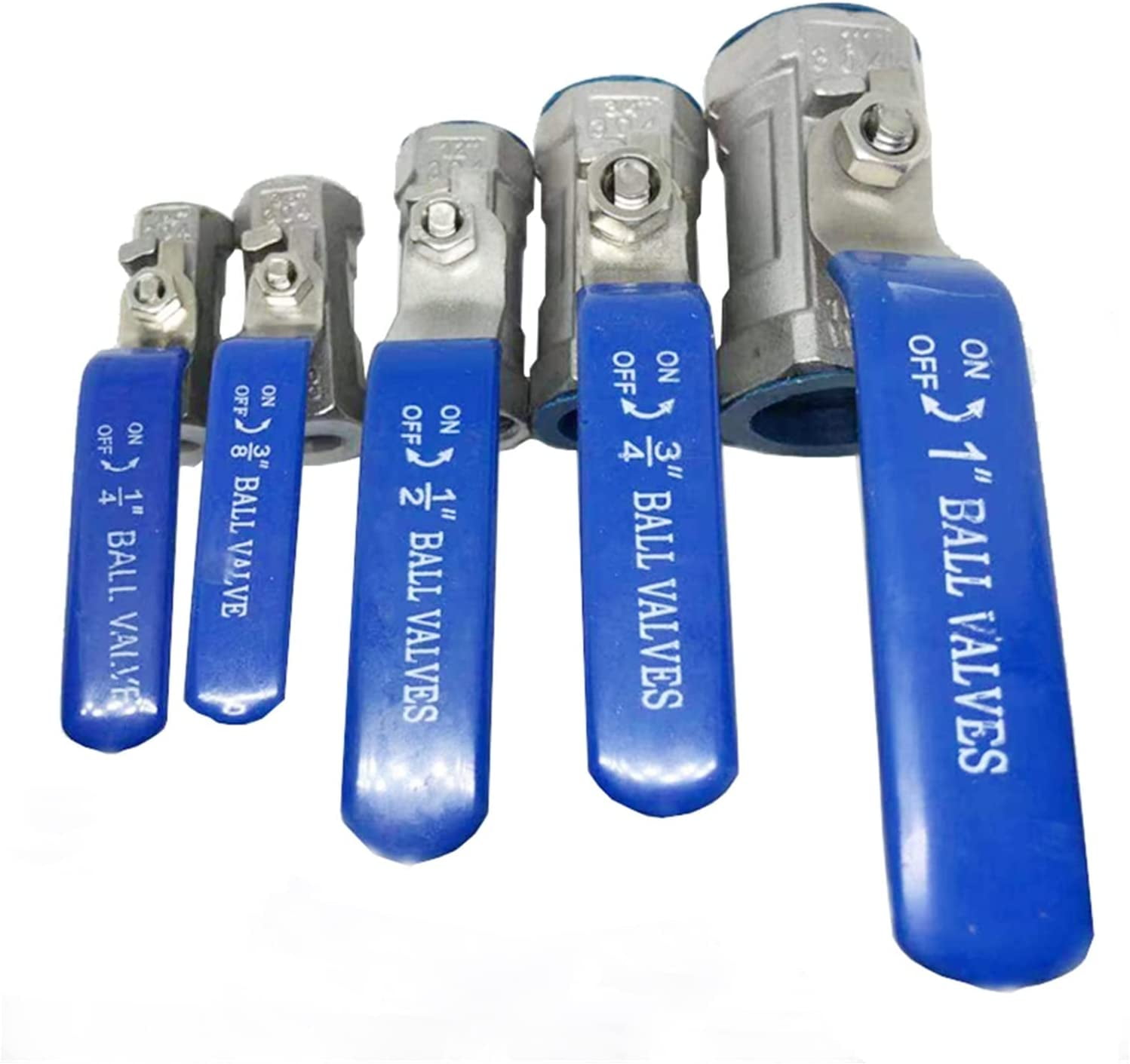 Valve 1pc Ball Valve Female Threaded Stainless Steel BallValve SS304 BSP 1/4" 3/8" 1/2" 3/4" 1 ...