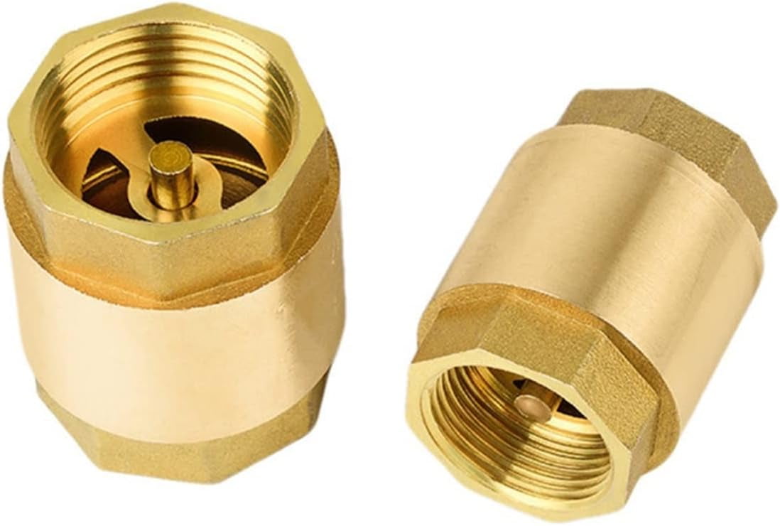 Valve 1pc Brass Thread in-Line Spring Check Valve for Water Control ...