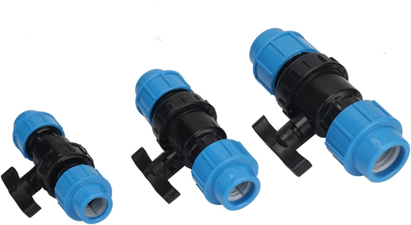 Valve 20mm 25mm 32mm Pipe Interface PE Valve Home Improvement Plumbing ...