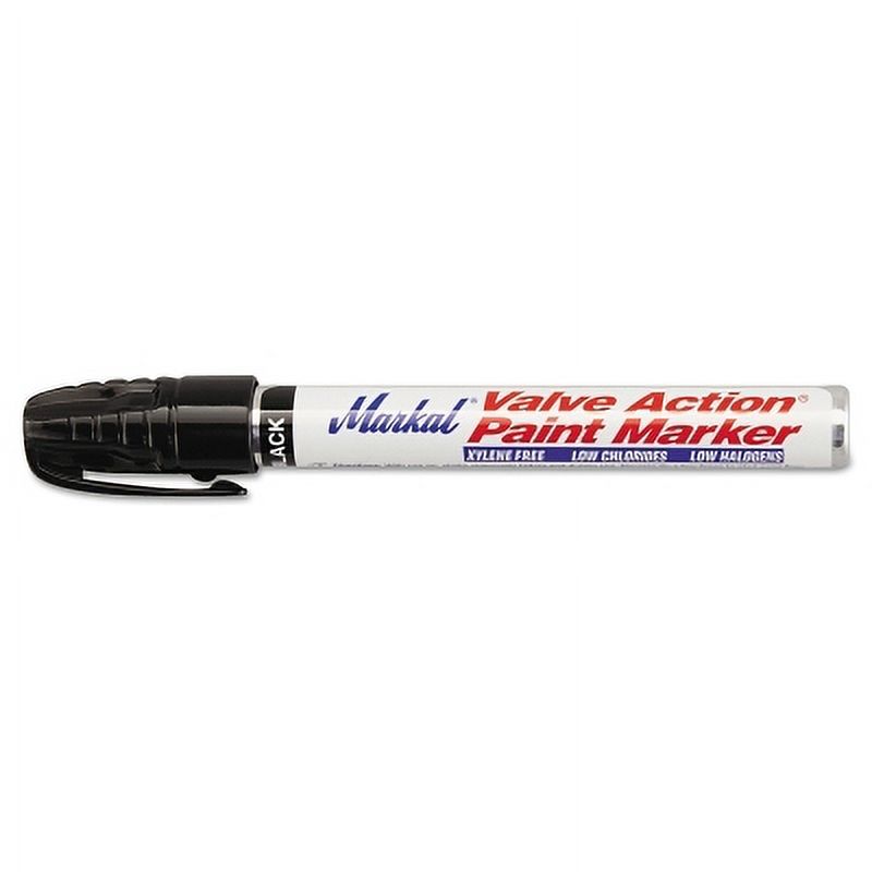 Valve Action Paint Marker, Black, 1/8 In, Medium | Bundle of 5 Markers ...