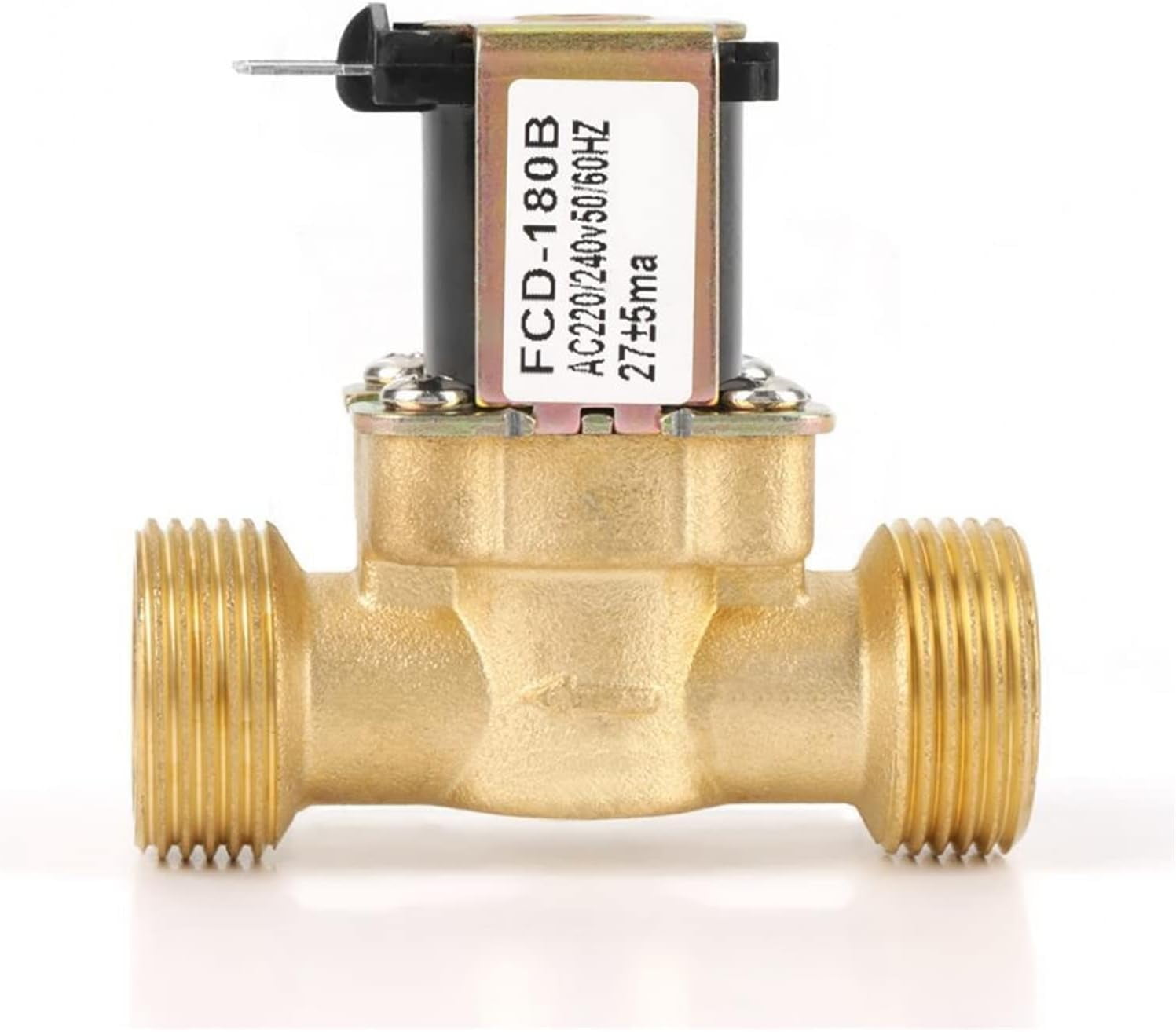 Valve Brass AC220V G1/2 G3/4 AC 220/240V Normal Closed Pilot-Operated ...