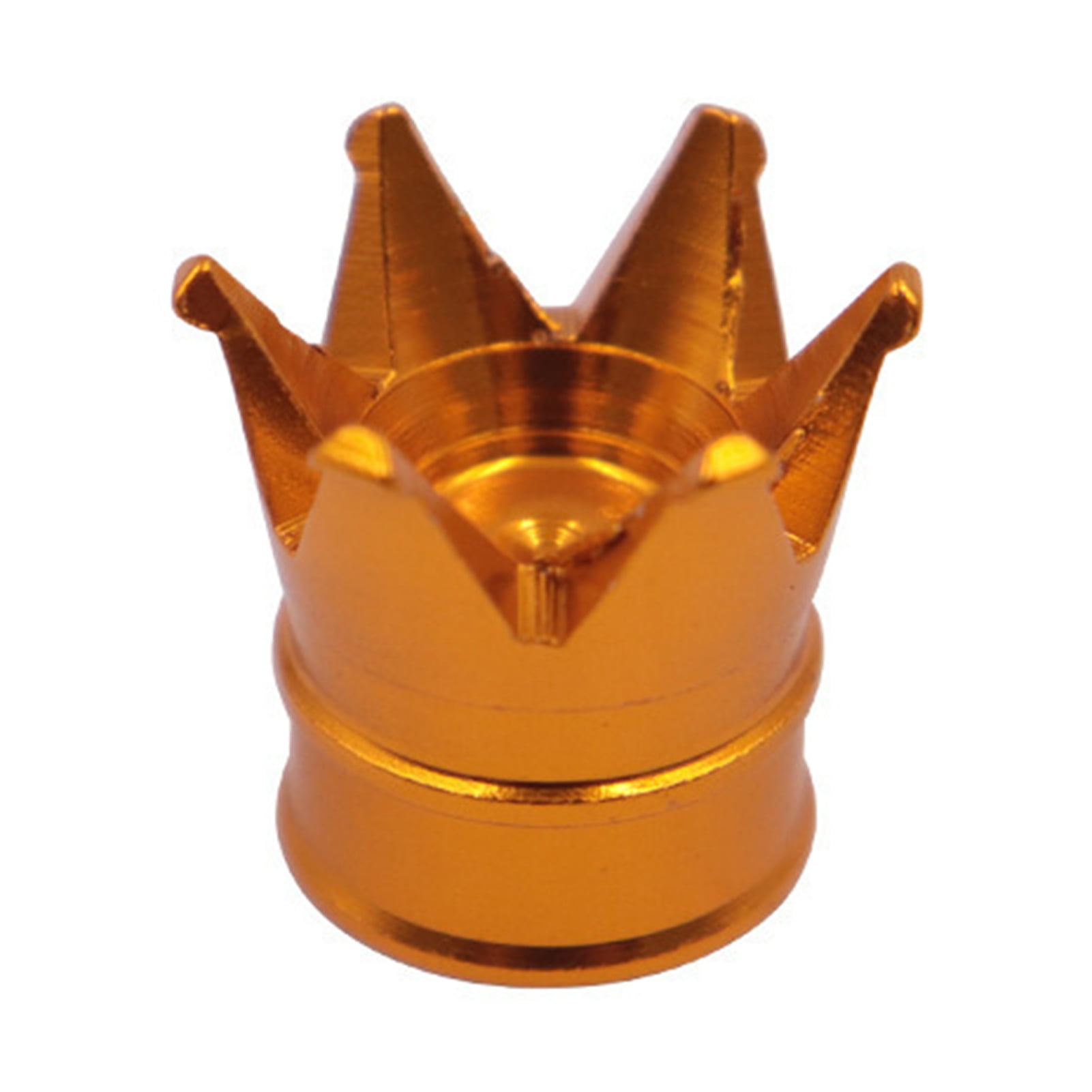Valve Cap Airtight Fine Workmanship Crown Styling Shiny Motorcycle Tire ...