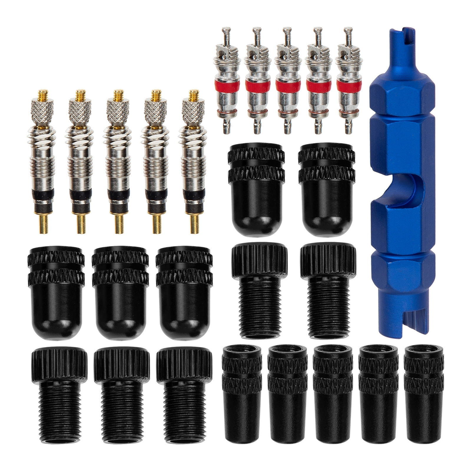 1 Set Professional Bike Valve Cap Kit for Cycling Repair Accessories ...