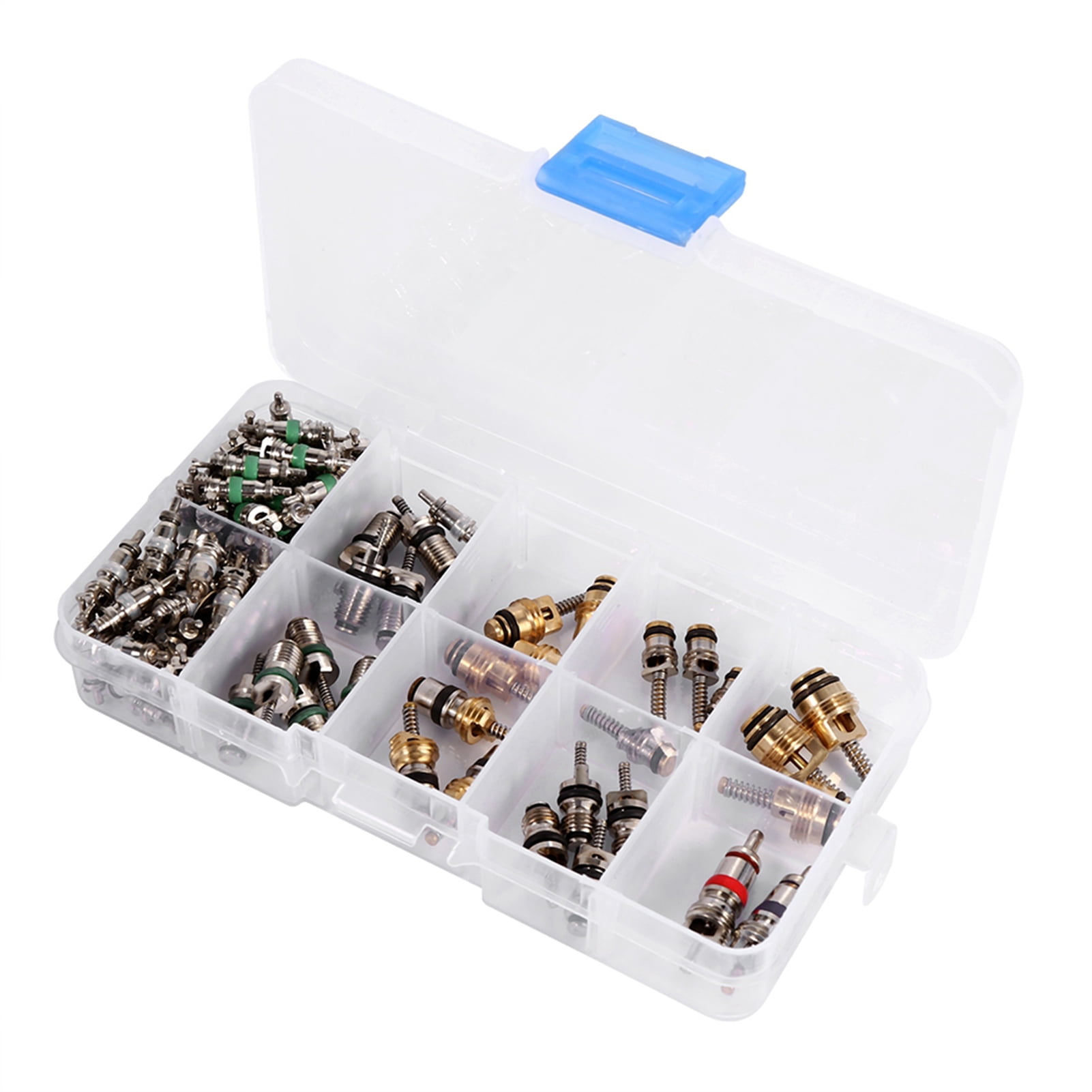 Valve Core Tool Kit,102pcs Assortment A/C R134a/R12 Refrigeration Tire ...