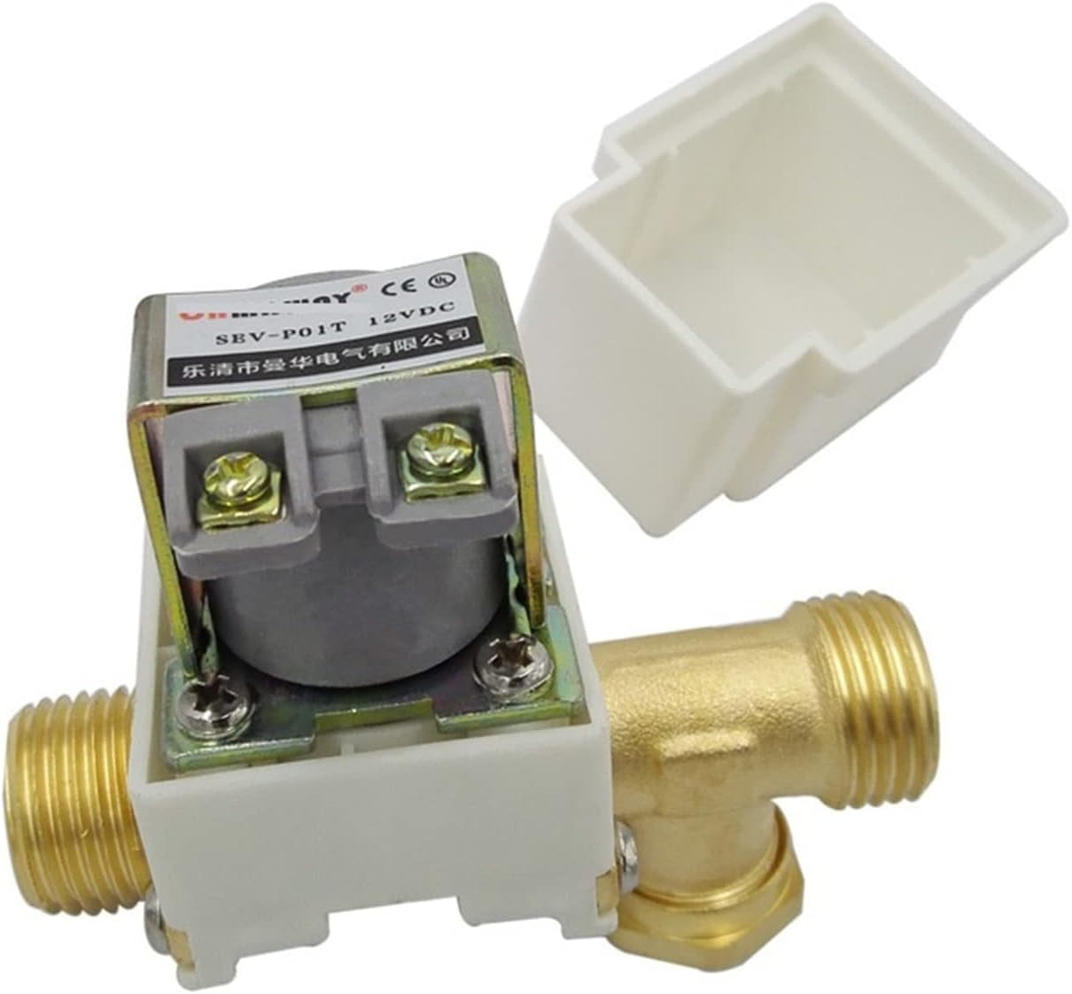 Valve G1/2" DN15 Water Valve dc12V Solenoid Valve Normal Close Pilot T ...