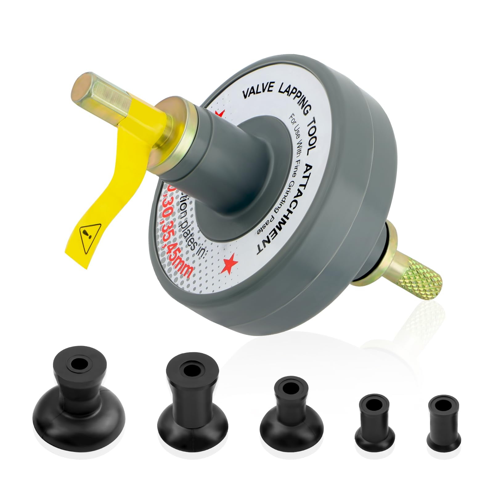 Valve Lapping Tool Kit with 5 Suction Cup Adapters,Durable Valve ...