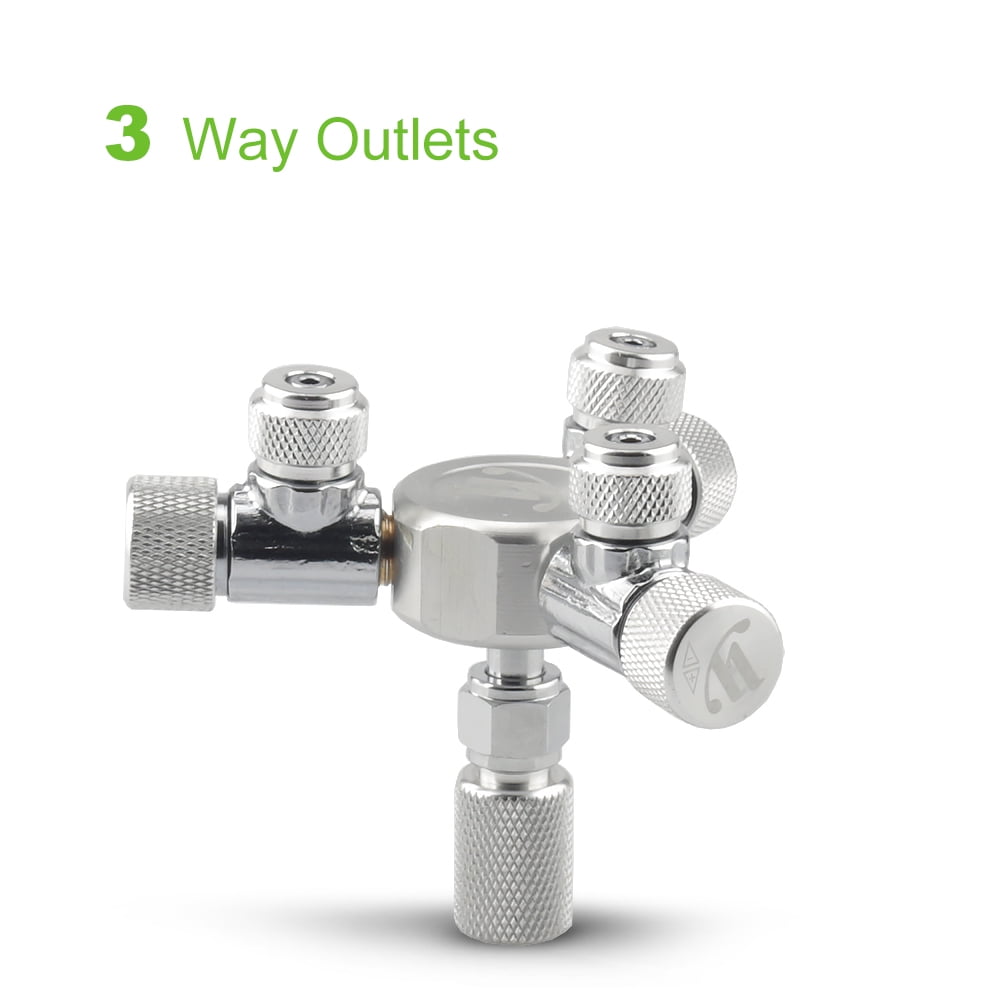 Valve,Needle Fine Valve With 3 Way Co2 Splitter Valve Co2 With Iuppa ...