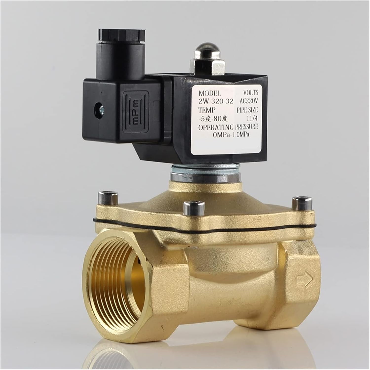 Valve Normally Closed Solenoid Valve Water Valve, IP65 Fully Enclosed Coil, AC220V DC12V DC24V ...