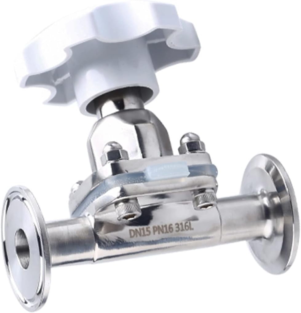 Valve Sanitary Diaphragm Valve 1/2\u201c to 1.5" SS316L Stainless Steel ...