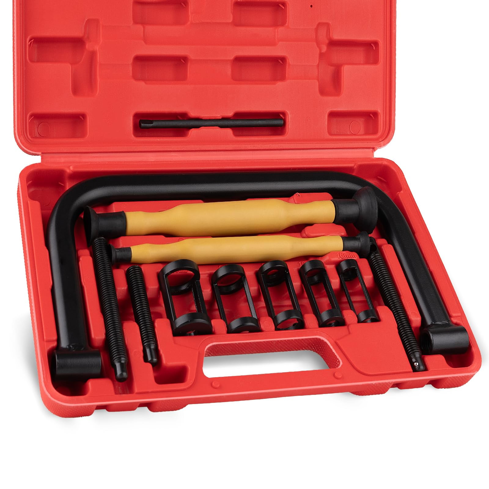 Valve Spring Compressor Set, 12PCS Valve Spring Clamp Removal Tool with ...