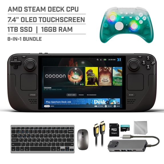 Valve Steam Deck OLED 1TB SSD Gaming Handheld 7.4-inch Touchscreen ...