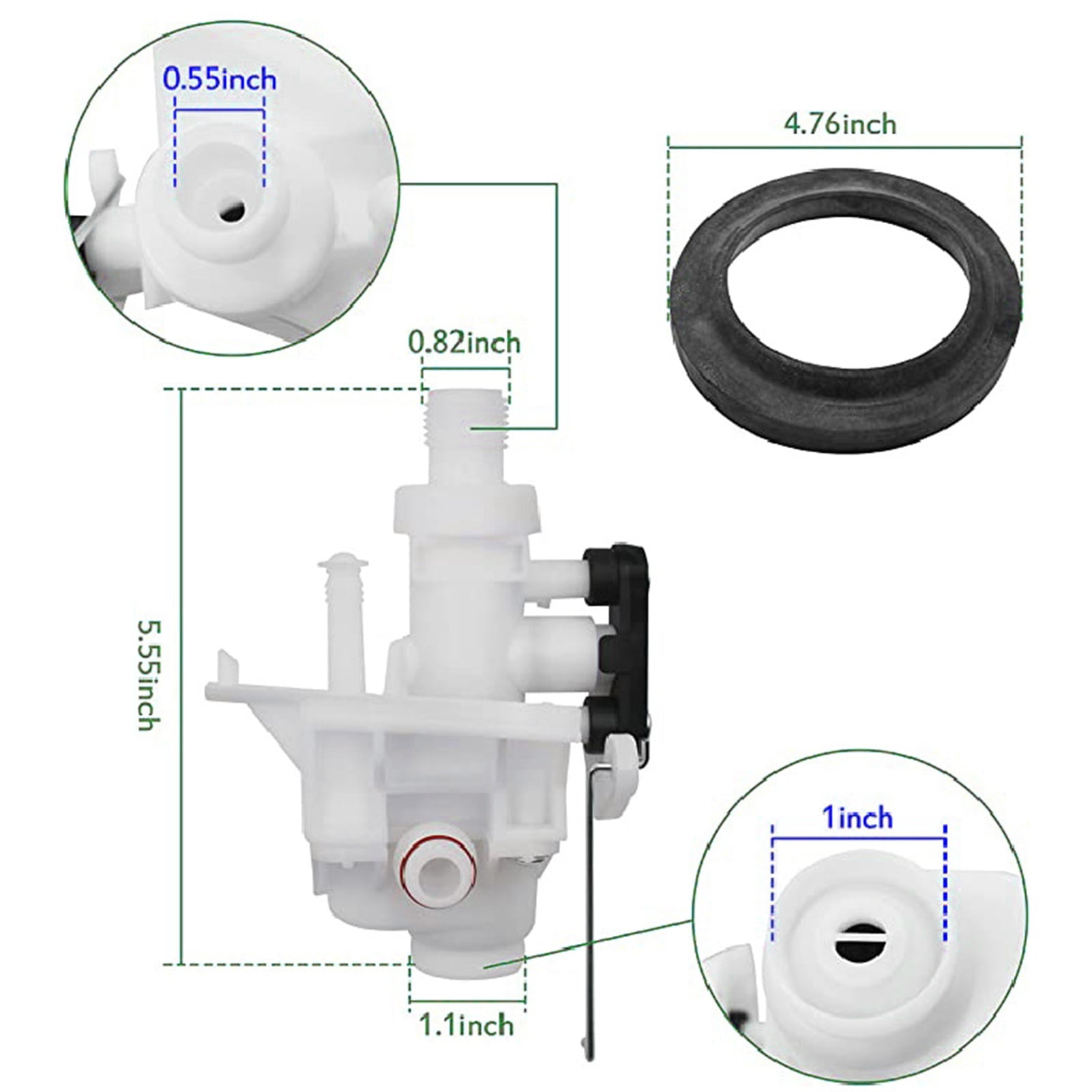 Valve,Toilet 31705 31688 And Low Model Kit Thet V Low Model Rv Valve ...