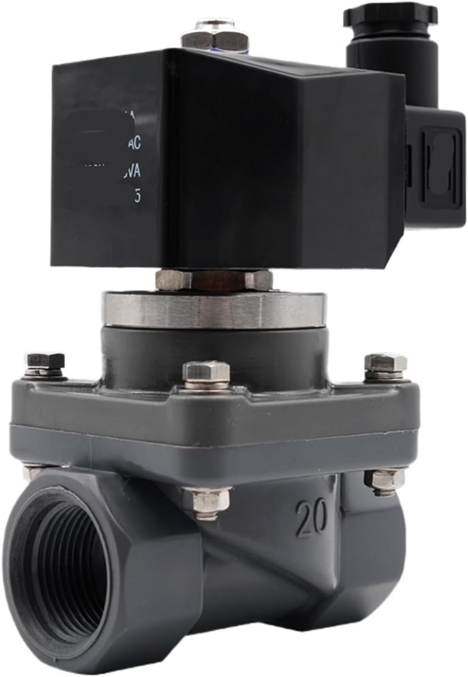 Valve solenoid valve 110v diaphragm pressure valve one-way valve UPVC/CPVC anti-corrosion energy ...
