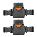 Valved Hose Adapter Quick Connector Connection Repair Coupling Joint ...