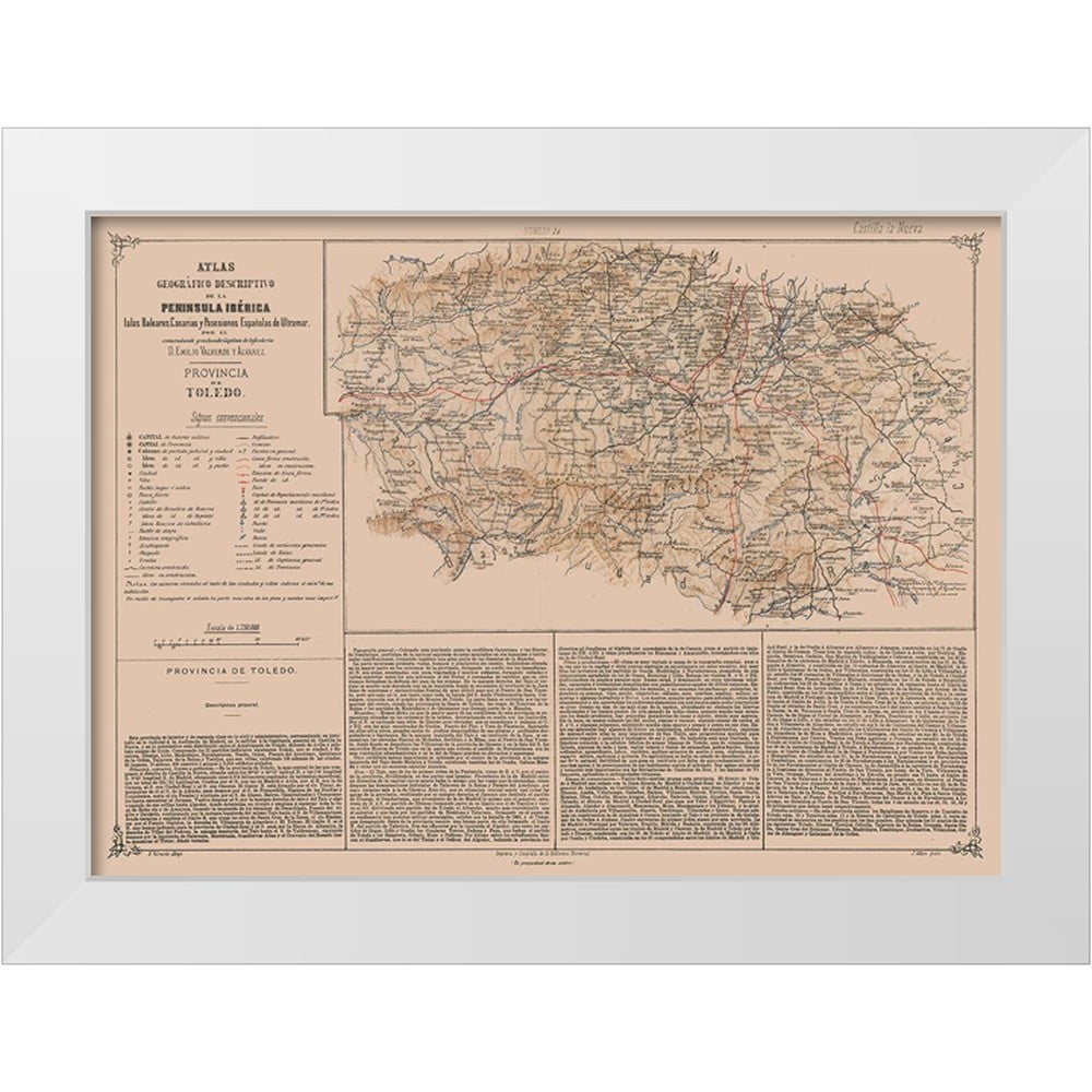 Valverde 32x24 White Modern Wood Framed Museum Art Print Titled ...