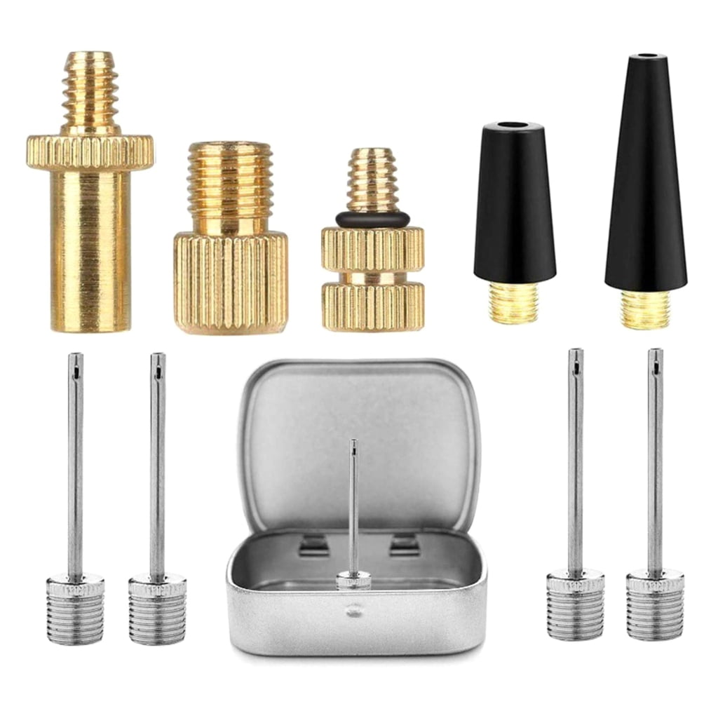 Valves Adapter Set Balls Pump Needle Nozzle Inflator Adapter Air Pumps ...