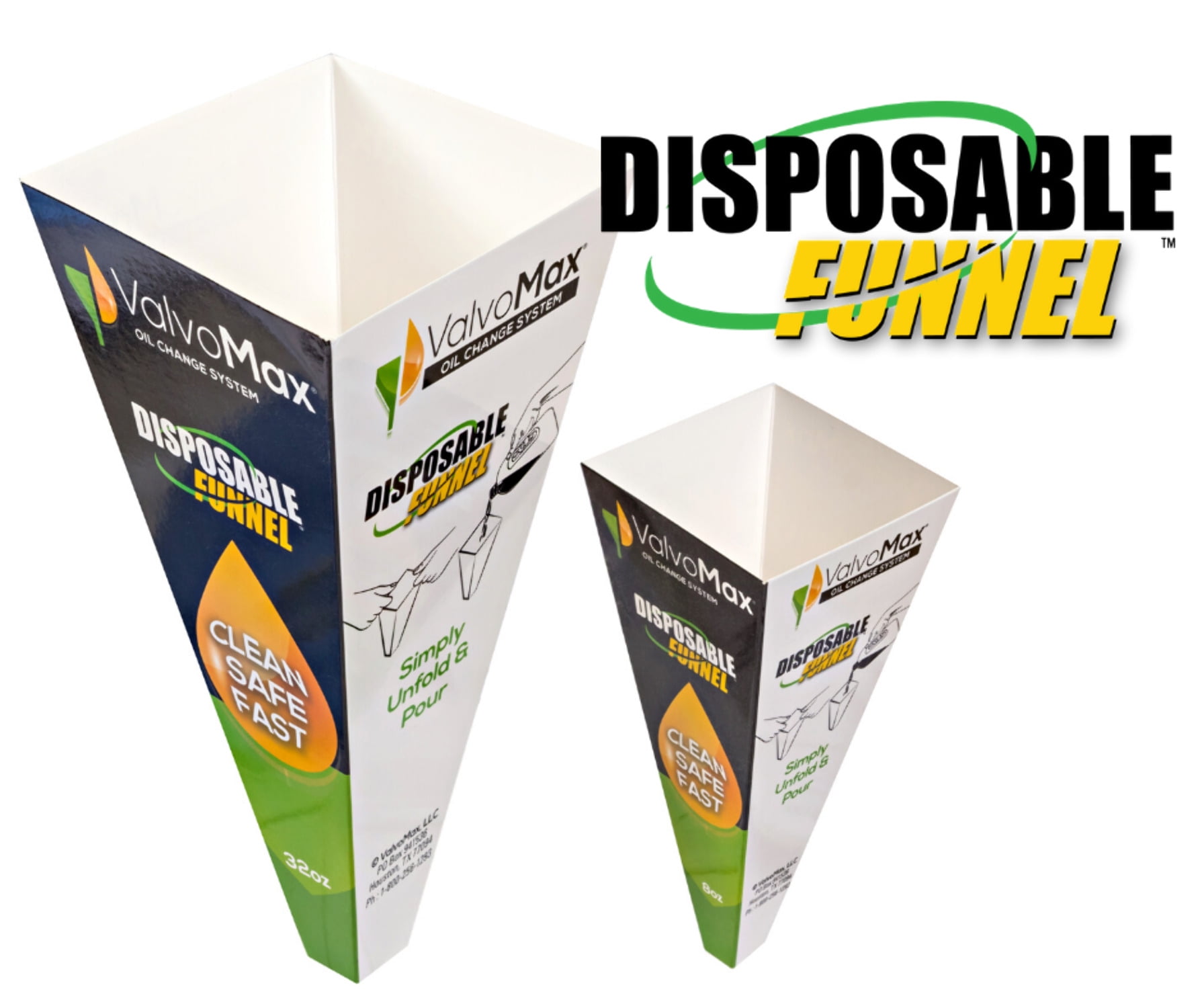 ValvoMax Disposable Funnel Collapsible, 8 oz, (12 Pack) - Walmart.com