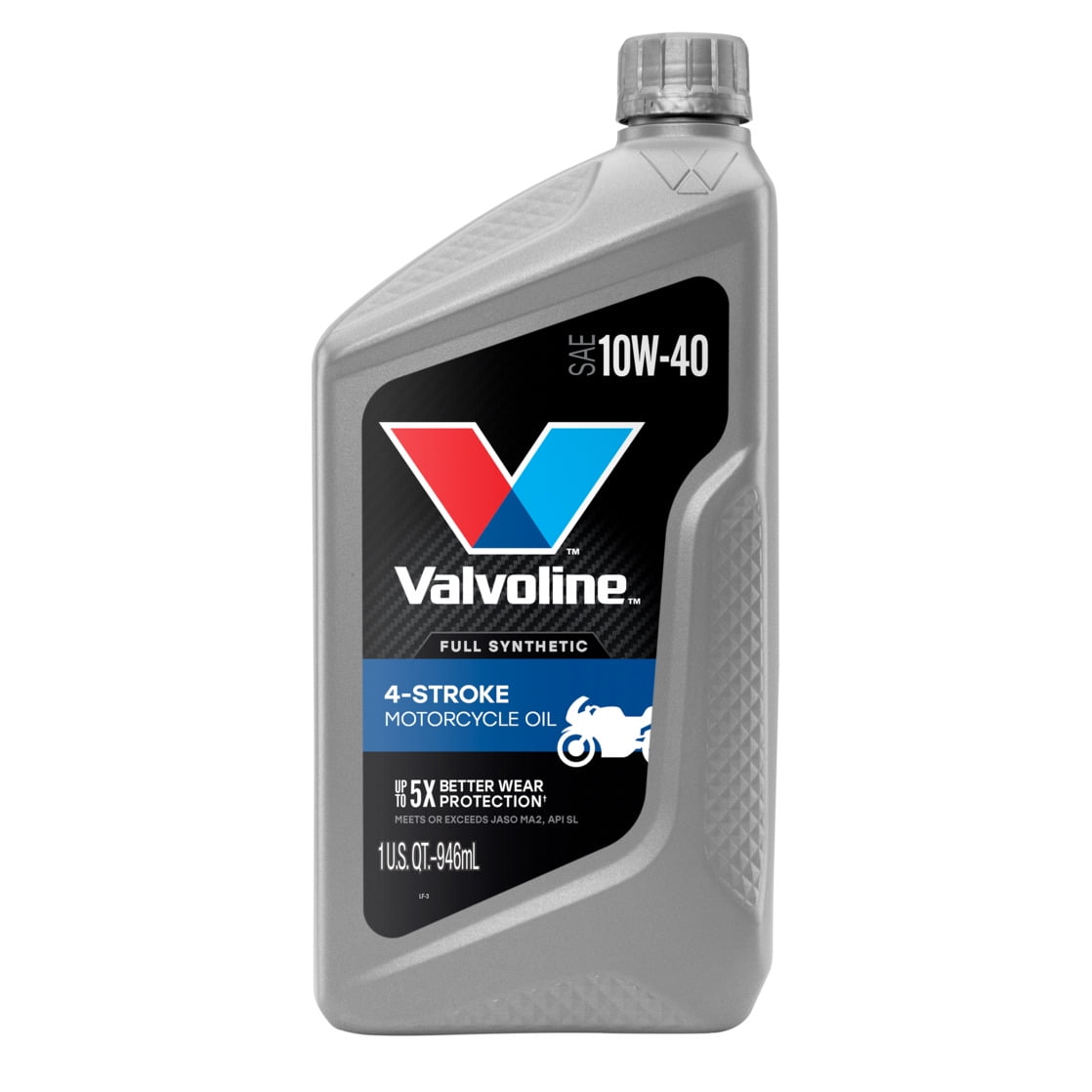 Valvoline 4-Stroke Motorcycle Full Synthetic 10W-40 Oil for Engine Gear ...