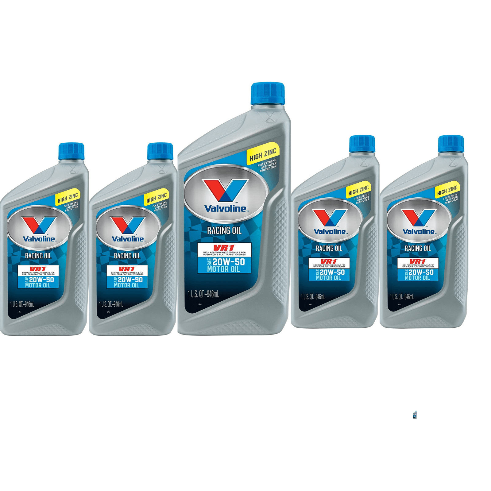 Valvoline 822347 20W-50 VR1 High Zinc Racing Motor Oil Conventional Pack of 5 - Walmart.com