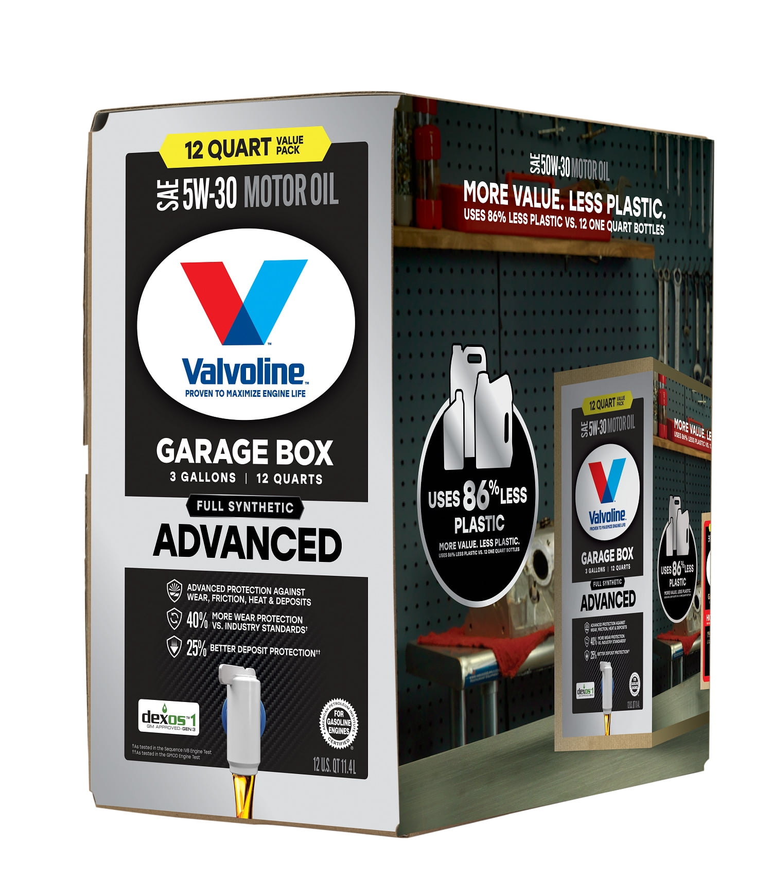 Valvoline Advanced Full Synthetic Motor Oil SAE 5W-30 - Walmart.com