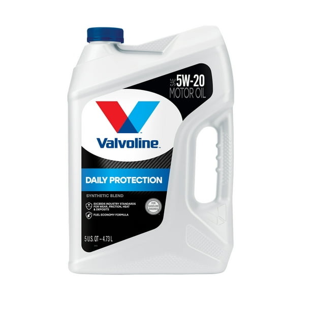 Valvoline Daily Protection 5W-20 Synthetic Blend Motor Oil 5 QT - Walmart Business Supplies