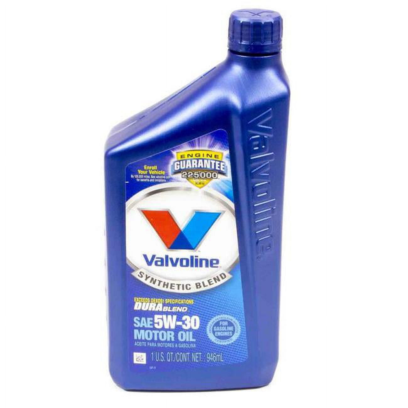 Valvoline Durablend Detergents Motor Oil 5W-30, 1 qt - Walmart.com