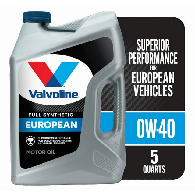 Valvoline European Vehicle Full Synthetic 0W-40 Motor Oil 5 QT ...