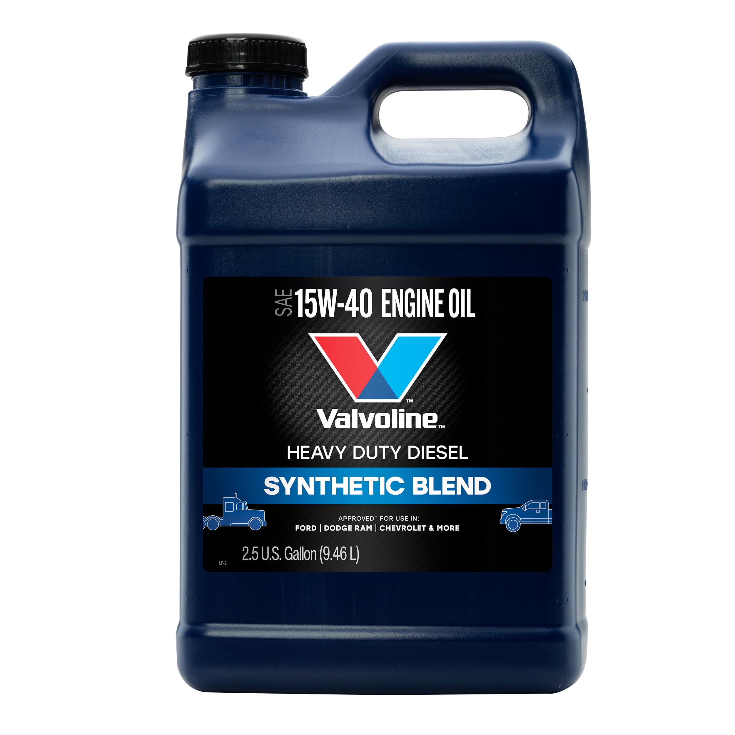 Valvoline Heavy Duty Synthetic Blend 15W-40 Diesel Engine Oil 2.5 GA ...