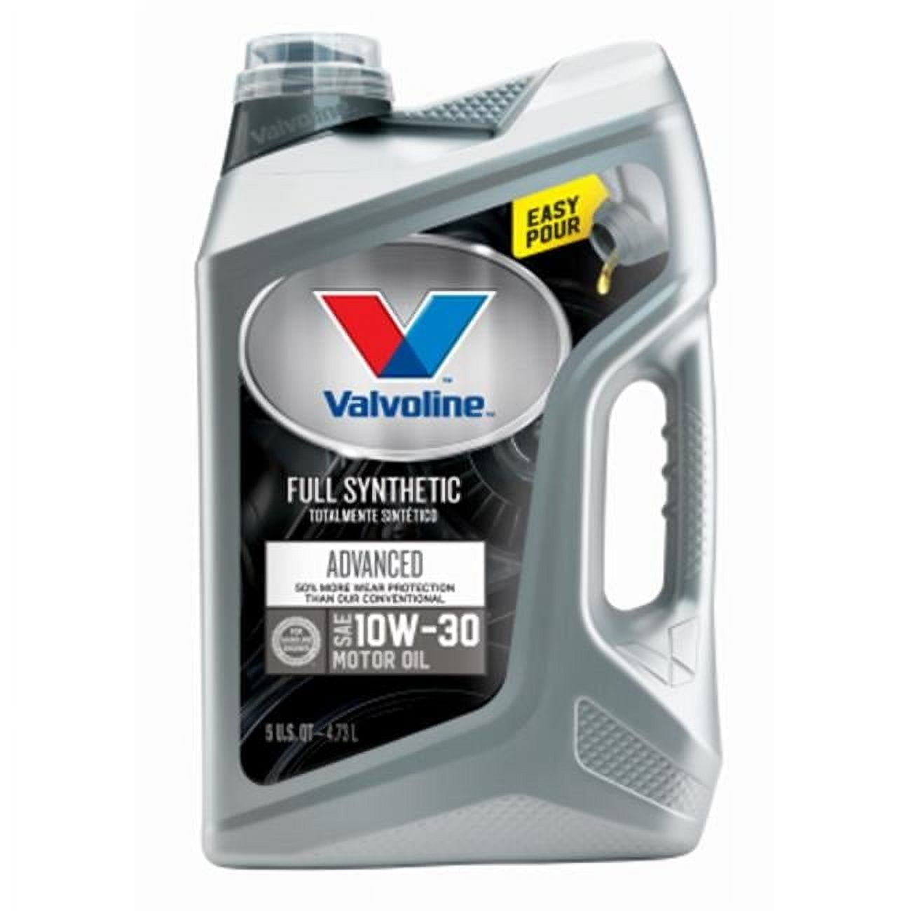 Valvoline Oil 5 qt. 10W30 Full Synthetic Motor Oil - Walmart.com