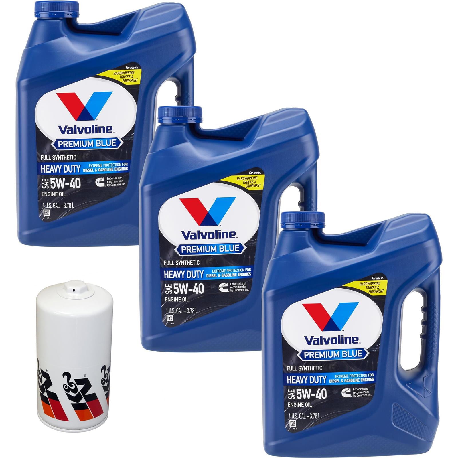 Valvoline Premium Blue 5.9/6.7L Cummins Oil Change Kit, 5W-40 - Walmart.com