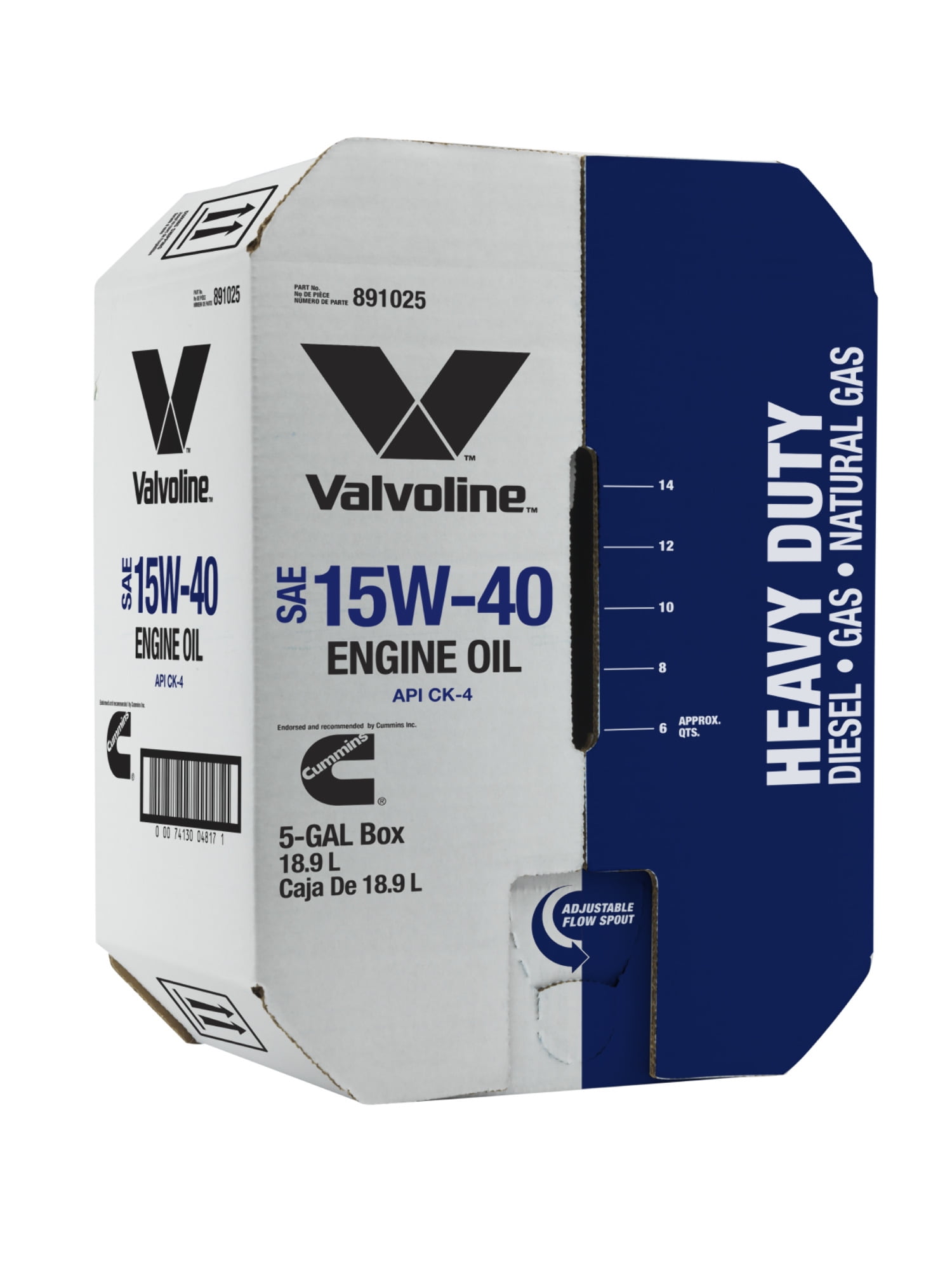 Valvoline Premium Blue One Solution Engine Oil SAE 15W-40 Bay Box (20 ...