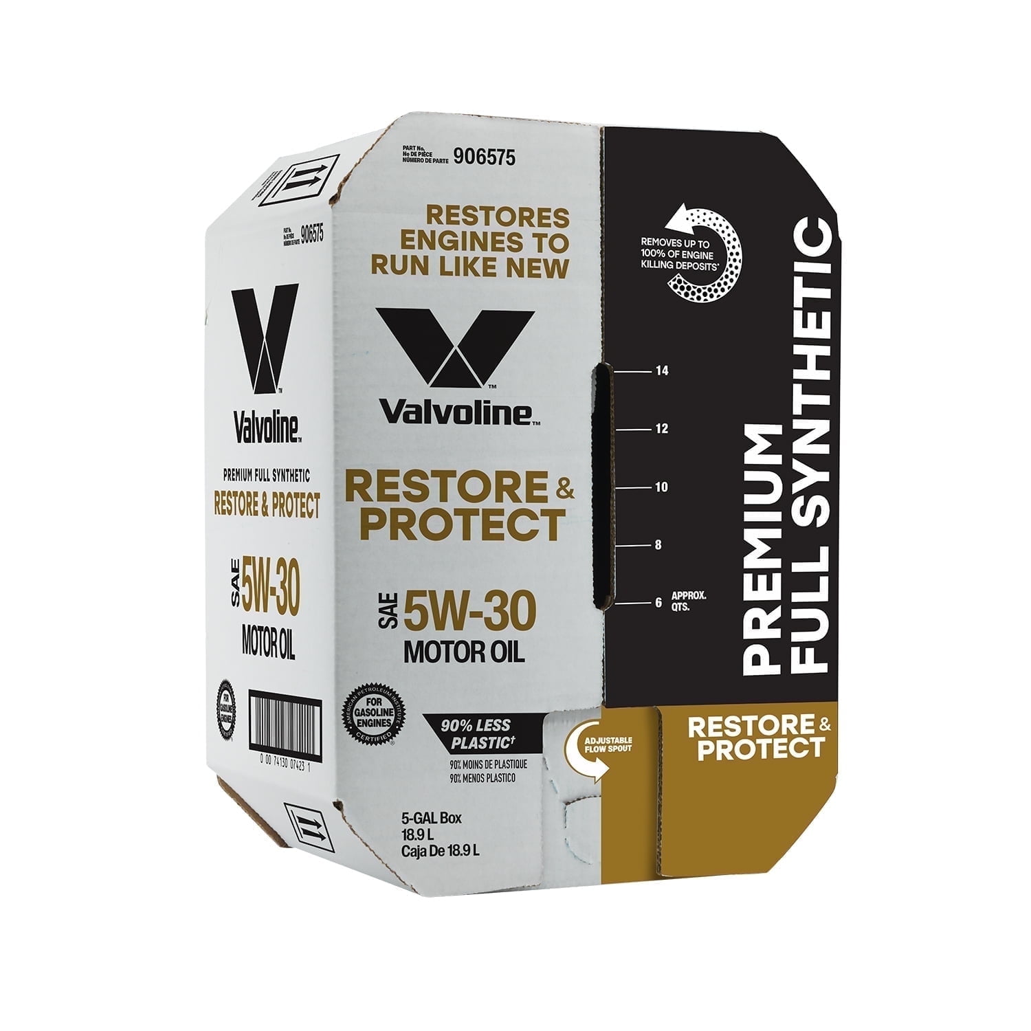 Valvoline Restore & Protect Full Synthetic Motor Oil 5W-30 5 GA Box ...