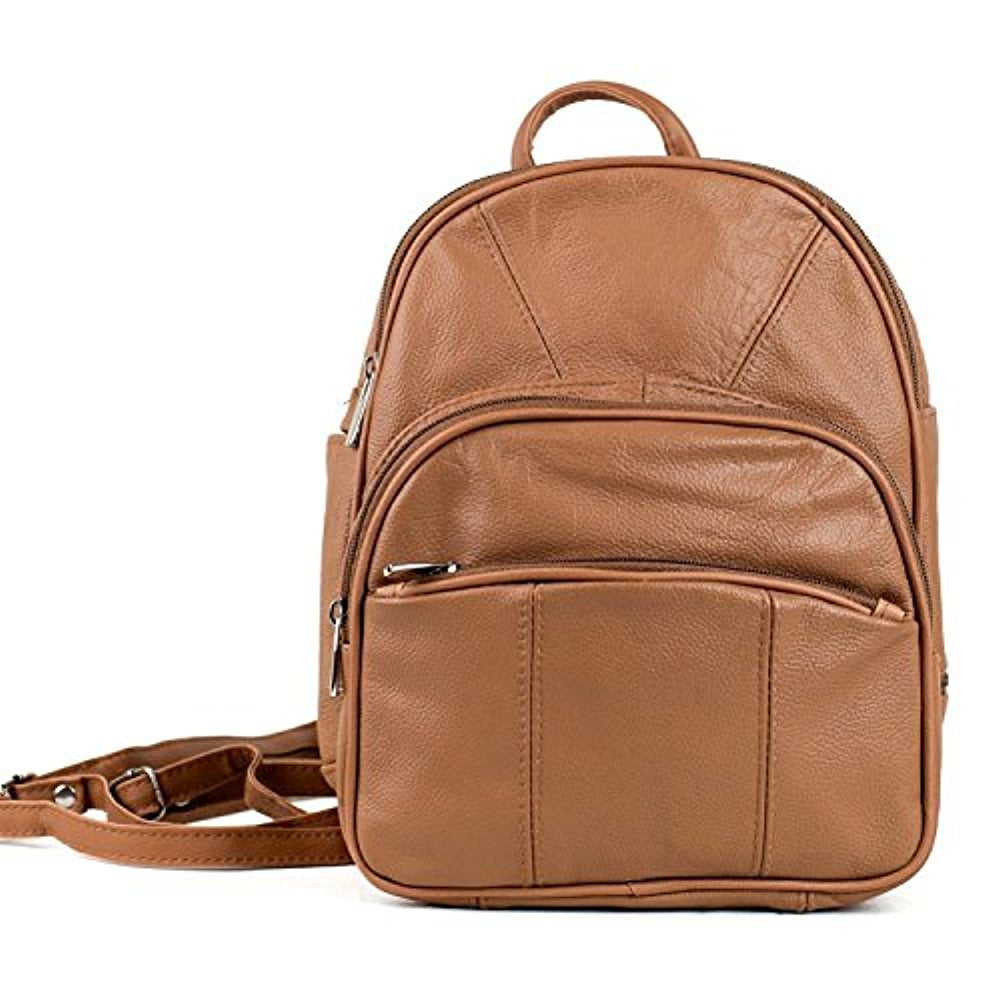 Valyne Genuine Leather Mini Backpack Handbag/purse with Sling & Side ...