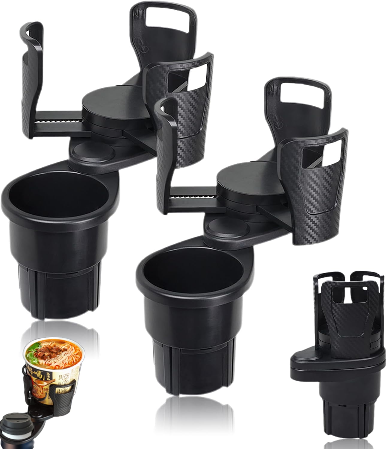 Valza Cup Holder, 2025 New Valza All Purpose Car Cup Holder, Upgrade 2 in 1 Large Cupholder ...
