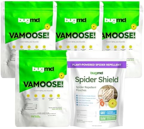 Vamoose Rodent Repellent (4 Pack, 16 Pouches) & (1 Pack, 4 Pouches ...