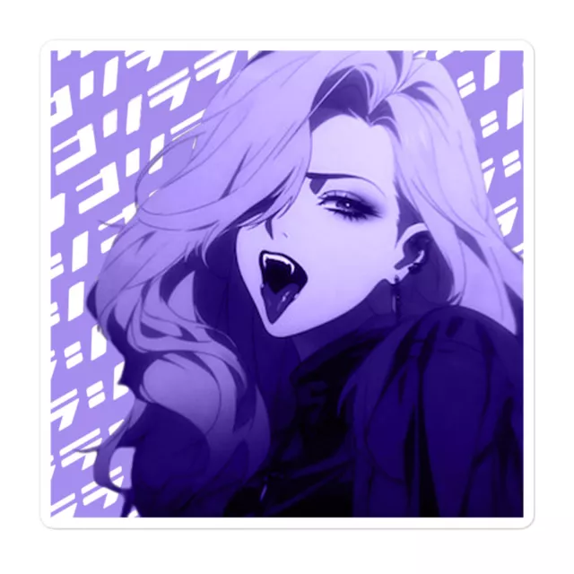 Vampire Anime Pixie Sticker Vinyl Decal Phone Decal Water Bottle ...