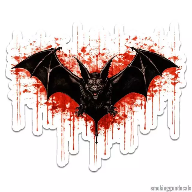 Vampire Bat Blood Sticker Indoor Outdoor Phone Decal Water Bottle ...