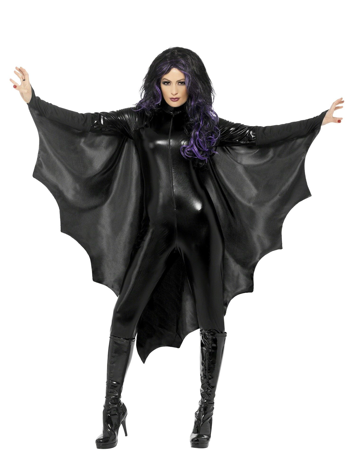 Vampire Bat Wings Adult Black Halloween Costume Accessories One Size ...