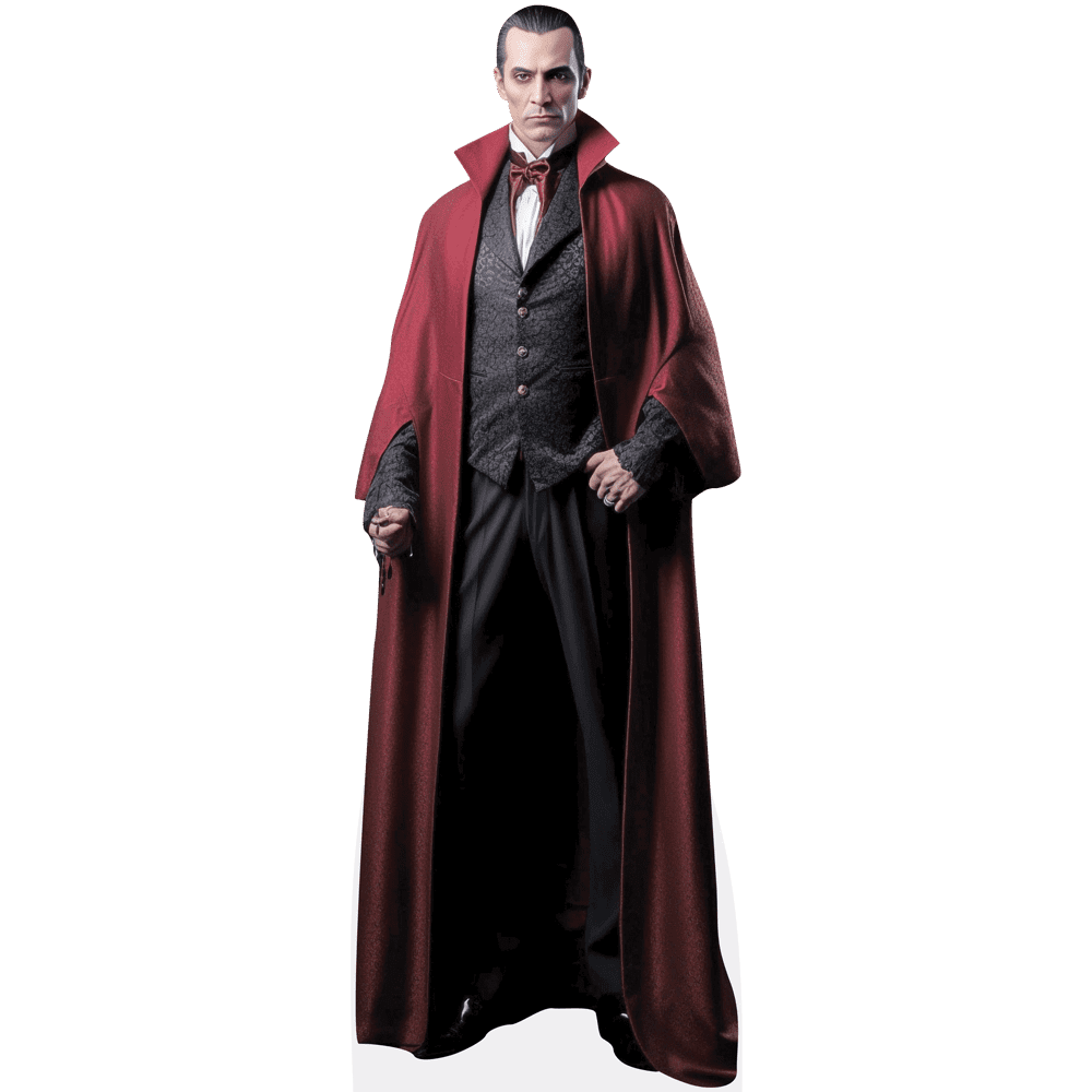 Vampire (Cape) Lifesize Cardboard Cutout Standee - Walmart.com