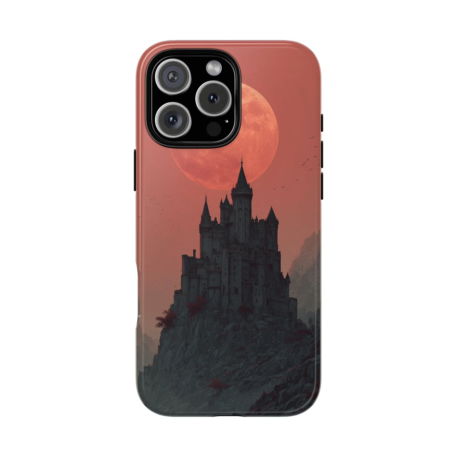 Vampire Castle Blood Moon Protective Case for iPhone 11 up to 17 Pro ...