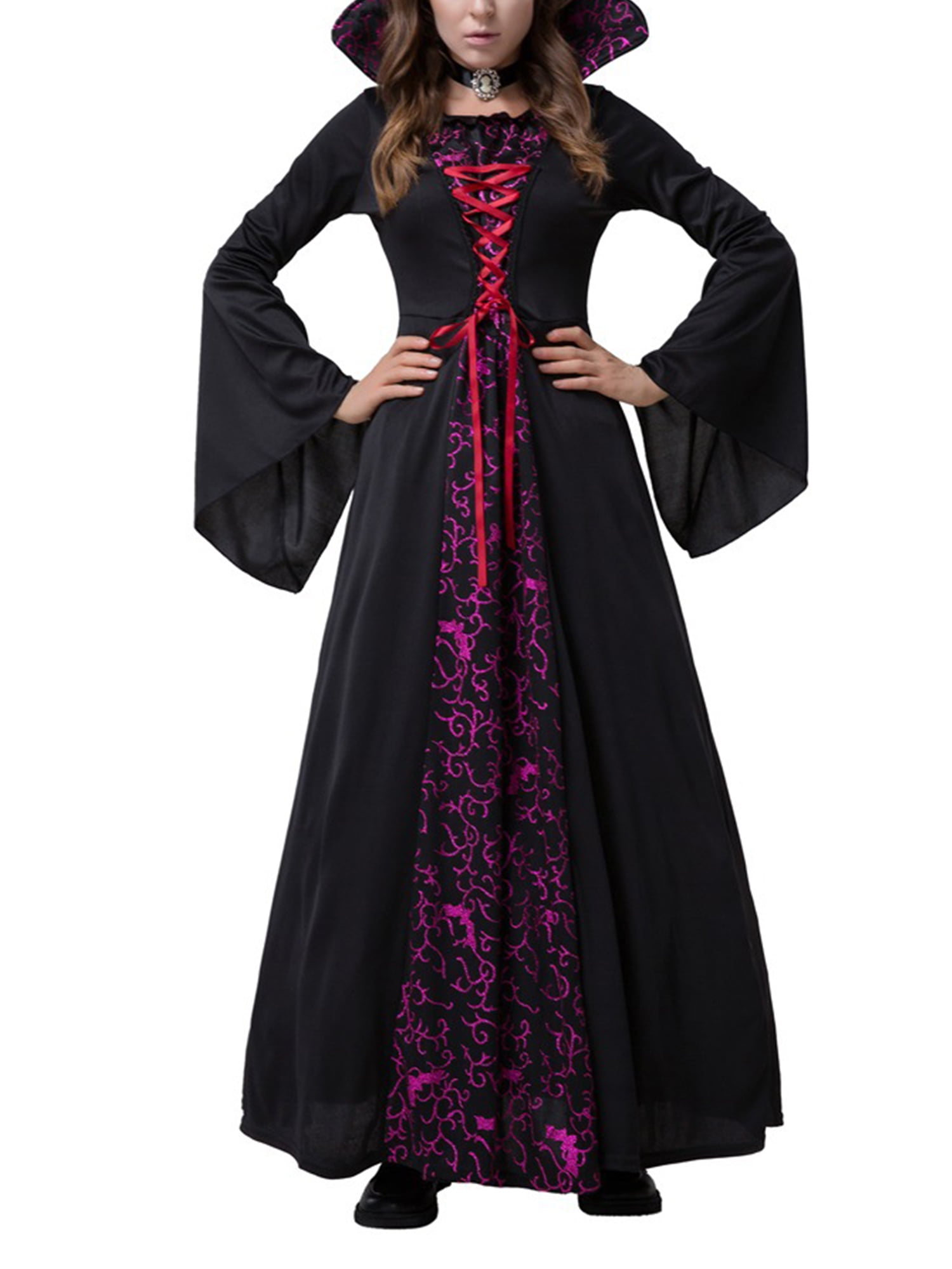 Vampire Costume Women Dress Victorian Witch Halloween Costume for Women ...