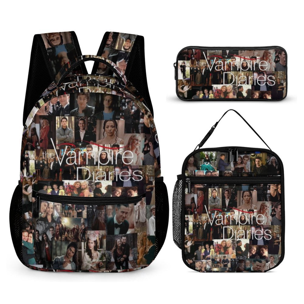Vampire Diaries 3 Piece Backpack Set School Bag Combination Travel ...